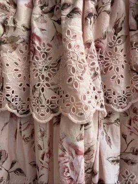 gap x love shack fancy | Skirts | Gap X Love Shack Fancy Floral Pink ...